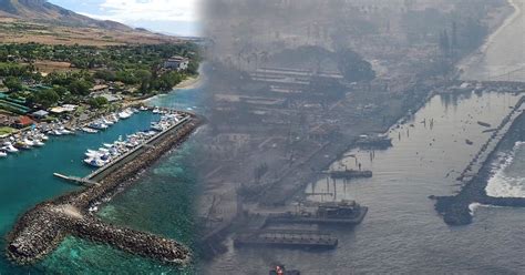 Lahaina Marina Before And After Fire Bloodydecks