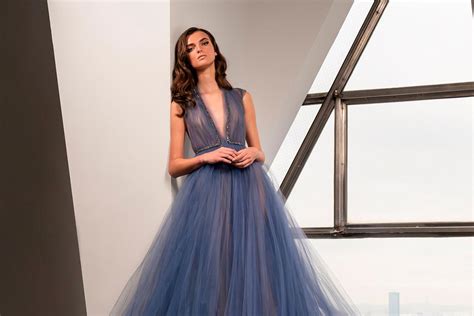 Ellen Jelv Ny Fogazott Vestido Azul Invitada Boda Megalapozott Elm Let