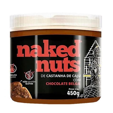 Pasta Castanha De Caju Chocolate Belga 450g Naked Nuts Shopee Brasil