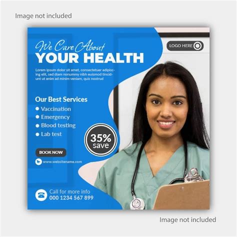 Premium Vector Medical Healthcare Social Media Post Template Design