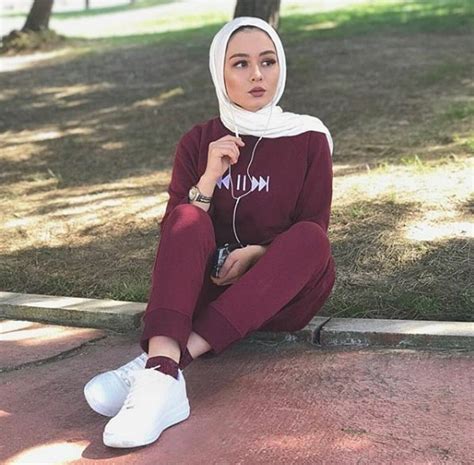 35 Rekomendasi Ootd Olahraga Hijab Hijab Fashion Outfit Sport Islamic
