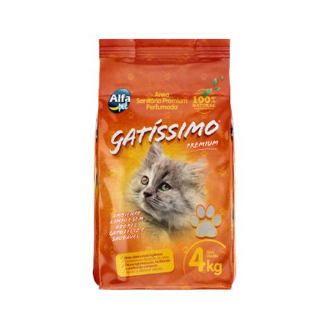 Areia Higiênica Gatíssimo para Gatos Perfumada 4kg Shopee Brasil