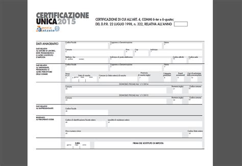Come Leggere La Certificazione Unica 2015 Modello CU 2015