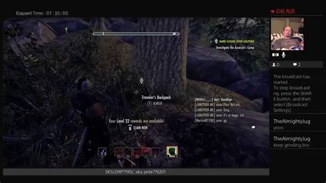 Pete719201 S Live PS4 Broadcast Elder Scrolls Online Graymoor YouTube
