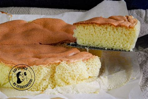 Bizcocho nube sin gluten torta castella fácil