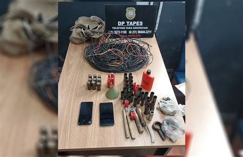 Polícia deflagra operação para combater furto de fios e cabos em Tapes