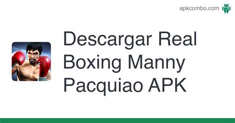Real Boxing Manny Pacquiao APK Android Game Descarga Gratis