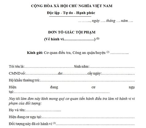 Mẫu Đơn Chiếm Đoạt Tài Sản Hướng Dẫn Và Thủ Tục