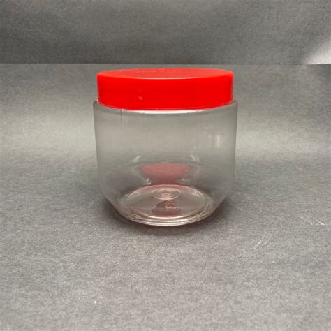 500 Cc Pet Kavanoz Kirmizi Plastik Kapakli 500 Ml Plastik Kavanoz Ud 4832