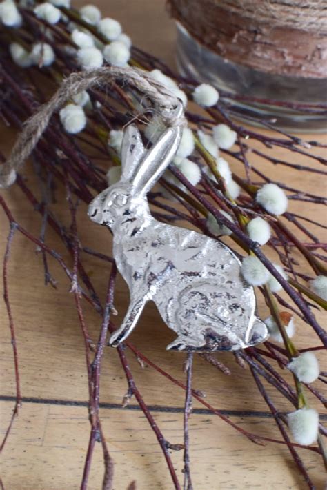 Silber Hase Anhänger groß Mrs Greenery