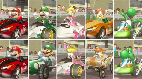 Mario Kart Wii All Winning Losing Animations Youtube