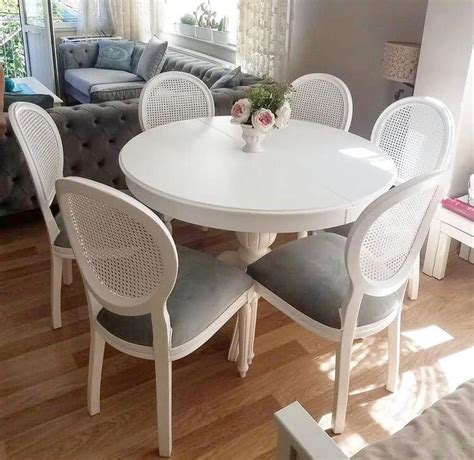 6 Kişilik Yuvarlak Yemek Masası Takımı Siteler Ankara