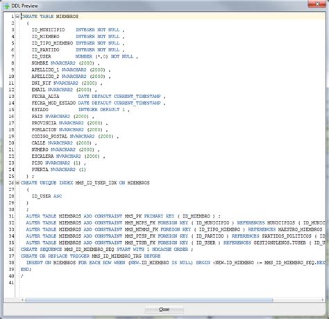 generate create table ddl sql script of sap hana data