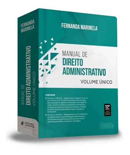 Manual De Direito Administrativo Volume Único 2023 Parcelamento