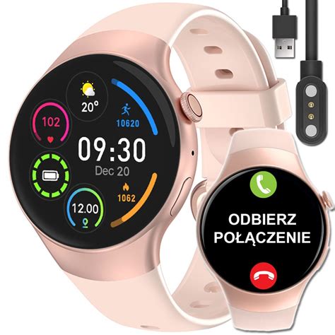 Zegarek Smartwatch Damski Rozmowy Polskie Menu