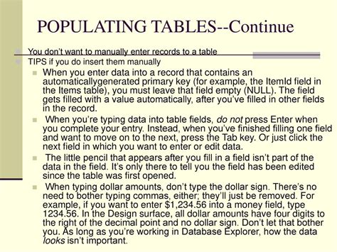 Databases And SQL Designing A Database With Tables And Primary Keys