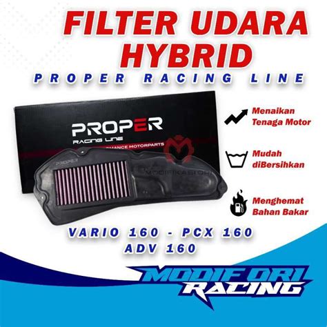 Jual Vario 160 Pcx 160 Adv 160 Filter Udara Proper Racing Line Di
