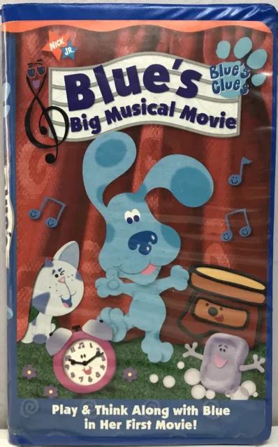 Nick Jr Blues Clues Big Musical Movie Vhs Tape Buy Get Free