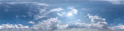 Clear Blue Sky With Beautiful Clouds Seamless Hdri Panorama