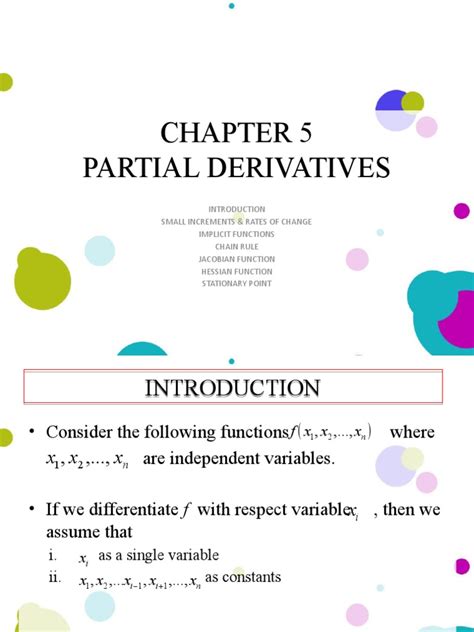 chapter 5 partial derivatives pdf derivative function mathematics