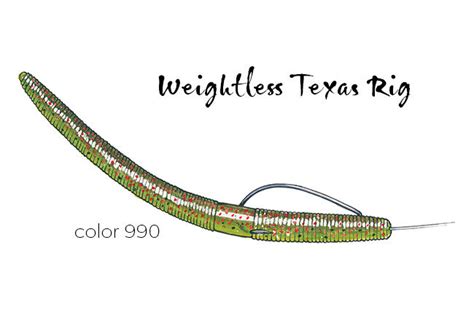 Weightless Texas Rig Senko How To Rig Use And Catch Bass On This Set