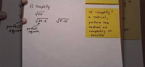 how to simplify square roots w product and quotient rules math wonderhowto