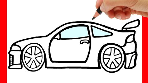COMO DIBUJAR UN CARRO FACIL PASO A PASO YouTube