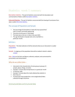 Iitm Bs Degree Programme Student Handbook Statistics For Data