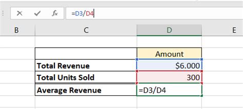 How To Calculate Total Revenue In Excel Formula Template