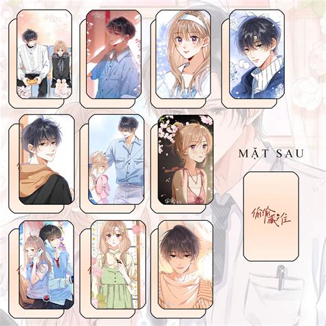 Set 10 Ảnh card bo góc in hình VỤNG TRỘM KHÔNG THỂ GIẤU Tình Yêu Thầm