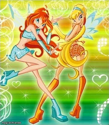 Bloom And Stella Winx Bloom And Flora Photo 14421089 Fanpop