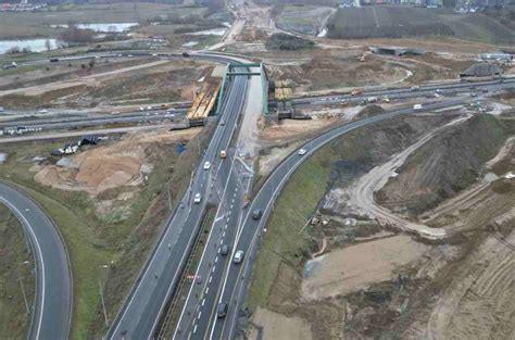 Budowa S7 Obwodnicy Metropolii Trójmiejskiej OMT nowe zdjęcia z lotu