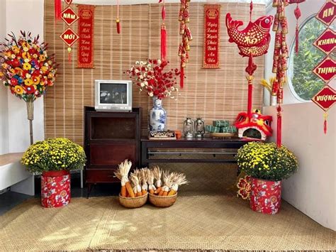 15 cách trang trí phòng khách ngày Tết đẹp thu hút tài lộc