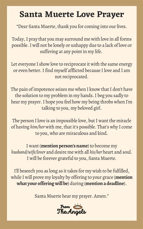 Santa Muerte Prayers For Love Forgiveness And Guidance
