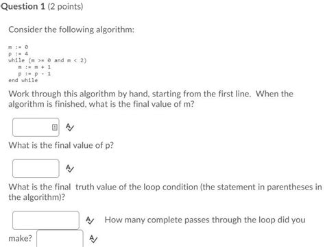 solved question 1 2 points consider the following