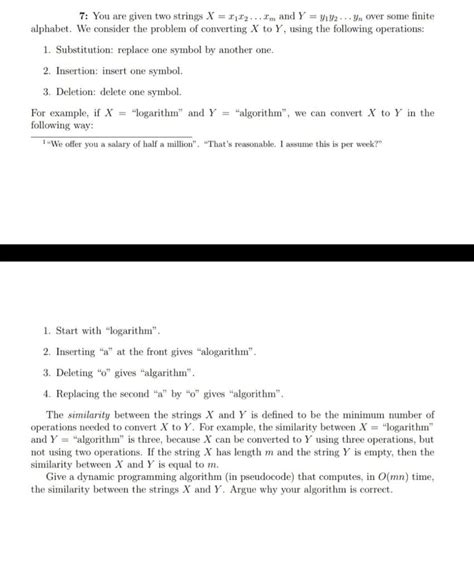 solved 7 you are given two strings x x122 i m and y