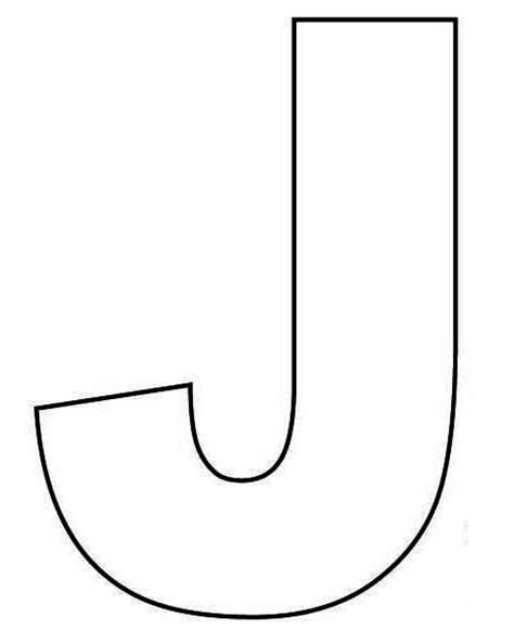Dibujos De Letra J Sencilla Para Colorear Para Colorear Pintar E