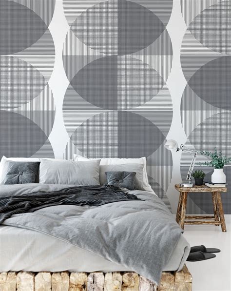 Papel tapiz extraíble minimalista Papel pintado geométrico Etsy México