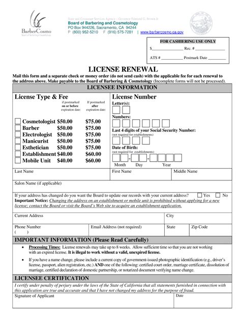 Renew Cosmetology License Ca Online Fill Out Sign Online DocHub