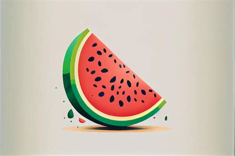 Premium Vector Watermelon Slice