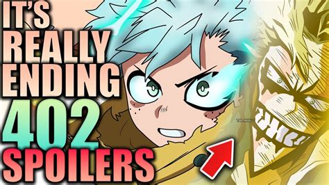 It S Really Ending My Hero Academia Chapter Spoilers Youtube