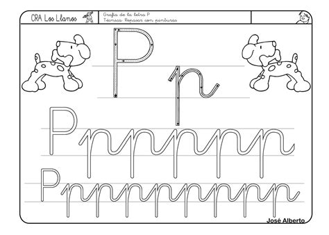 Lectoescritura Y Vocabulario Con La Letra P