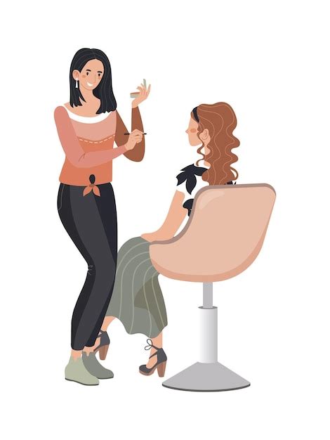 Coiffeuse Femme Coupe De Cheveux De Mode Professionnelle Femme