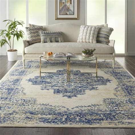 Nourison Grafix Persian White 8 6 X 12 Area Rug 9x12 Walmart