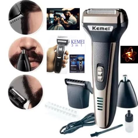 MÁQUINA PARA CABELO DEPILAR BARBEAR APARAR BARBA E NARIZ Shopee Brasil
