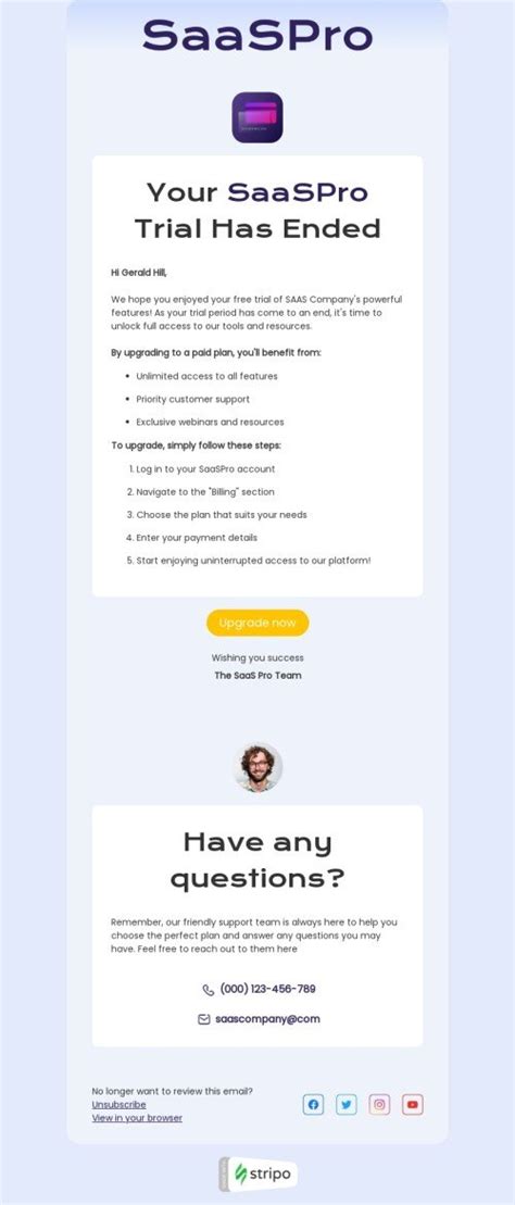 Trial Email Templates Free Trial Html Email Template Stripo Email