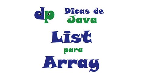 Java Como Converter List Para Array Dicas De Programa O