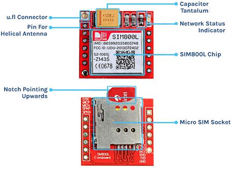SIM800L GSM Module Description Pinout Features And How To Use