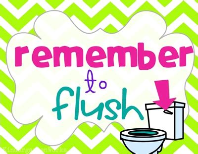 Please Flush Toilet Sign Printable Clip Art Library