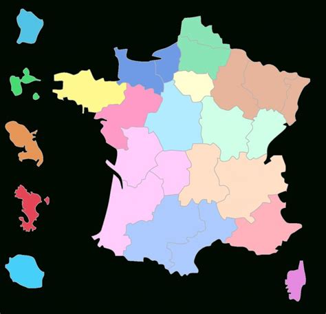Compléter La Carte Des Régions Françaises 3E Exercice concernant